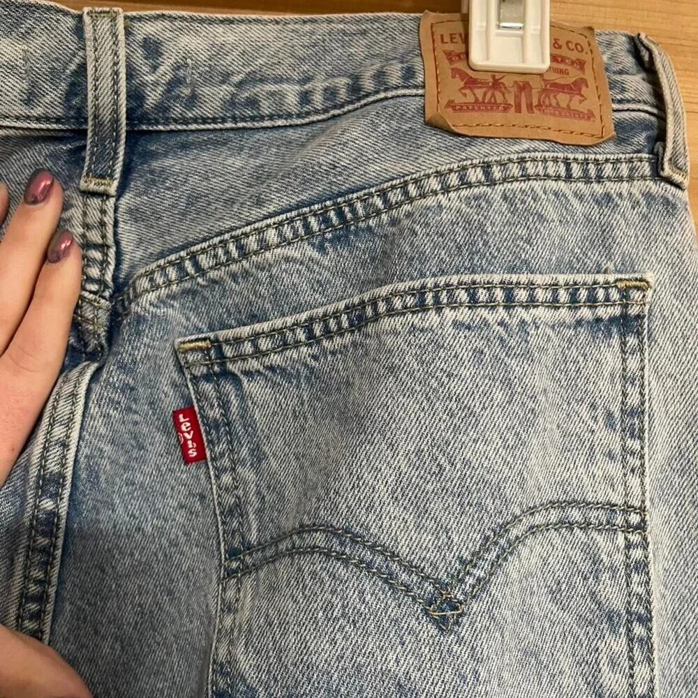 Levi's | Jeans | Levis Blue High Waisted Straight Leg 6 E 5 F | Poshmark